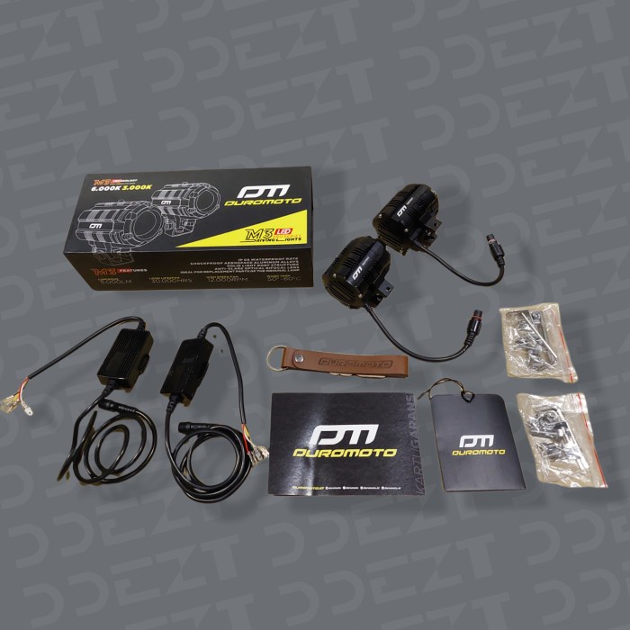 Jual SENLO M3 PRO DUROMOTO LAMPU TEMBAK LED FOGLAMP MOTOR MOBIL ...