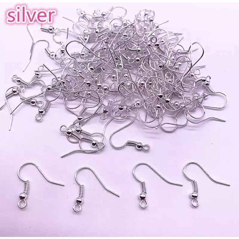 Jual Earring hook Stainless Steel 10pcs / kait anting / Hook Coil ...
