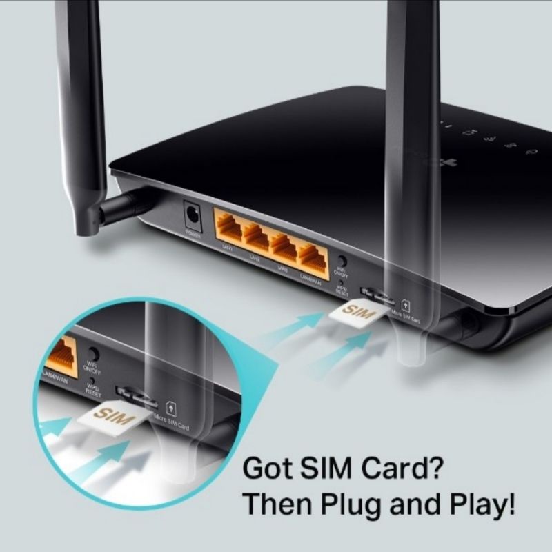 Jual Modem Router 4G TP-link MR-6400 Bisa Langsung Pakai Kartu GSM ...