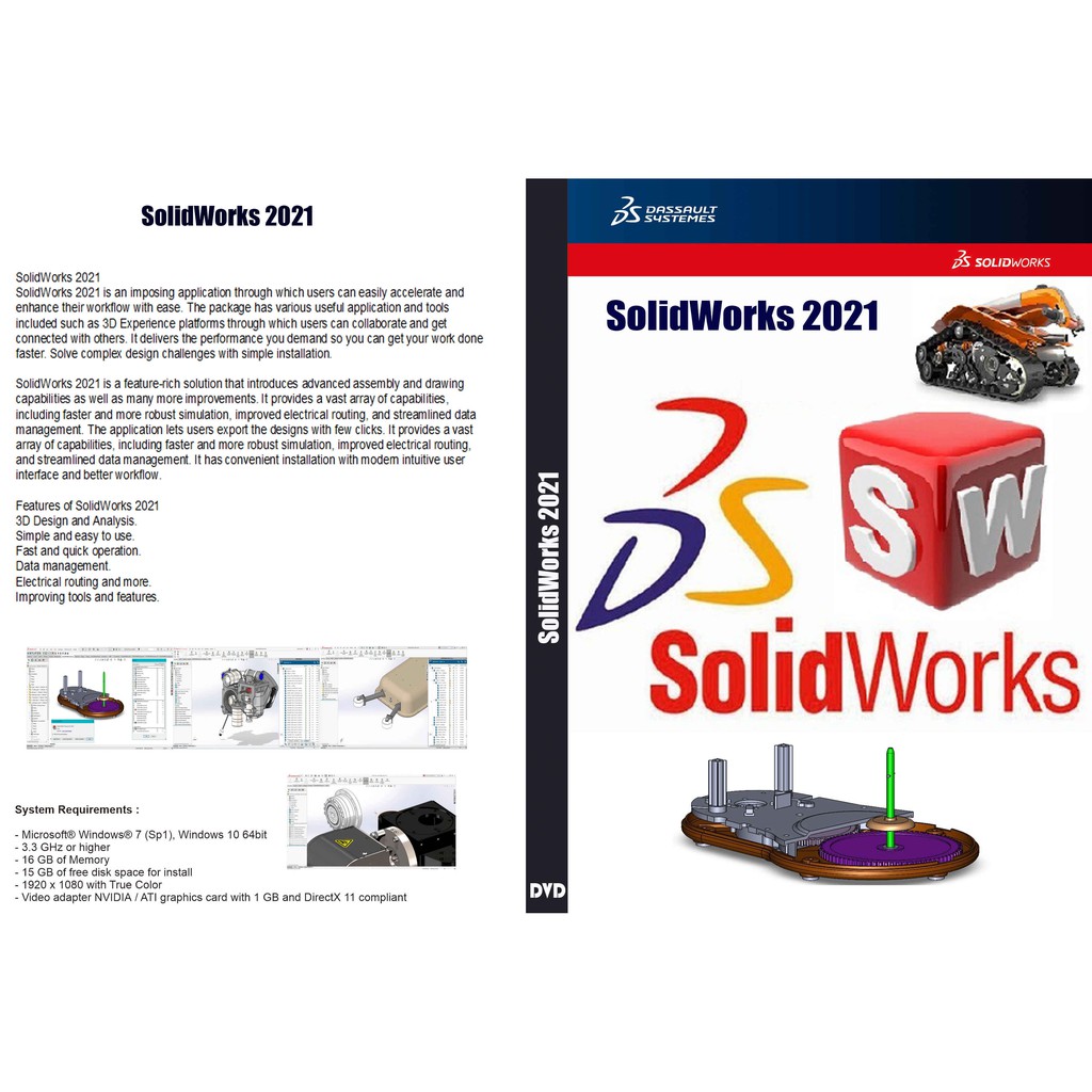 Jual PC PROGRAM SolidWorks 2021 4DVD | Shopee Indonesia