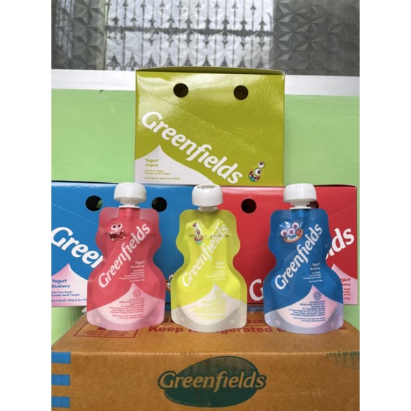 Jual Squeeze greenfields yogurt pouch 80gr | Shopee Indonesia