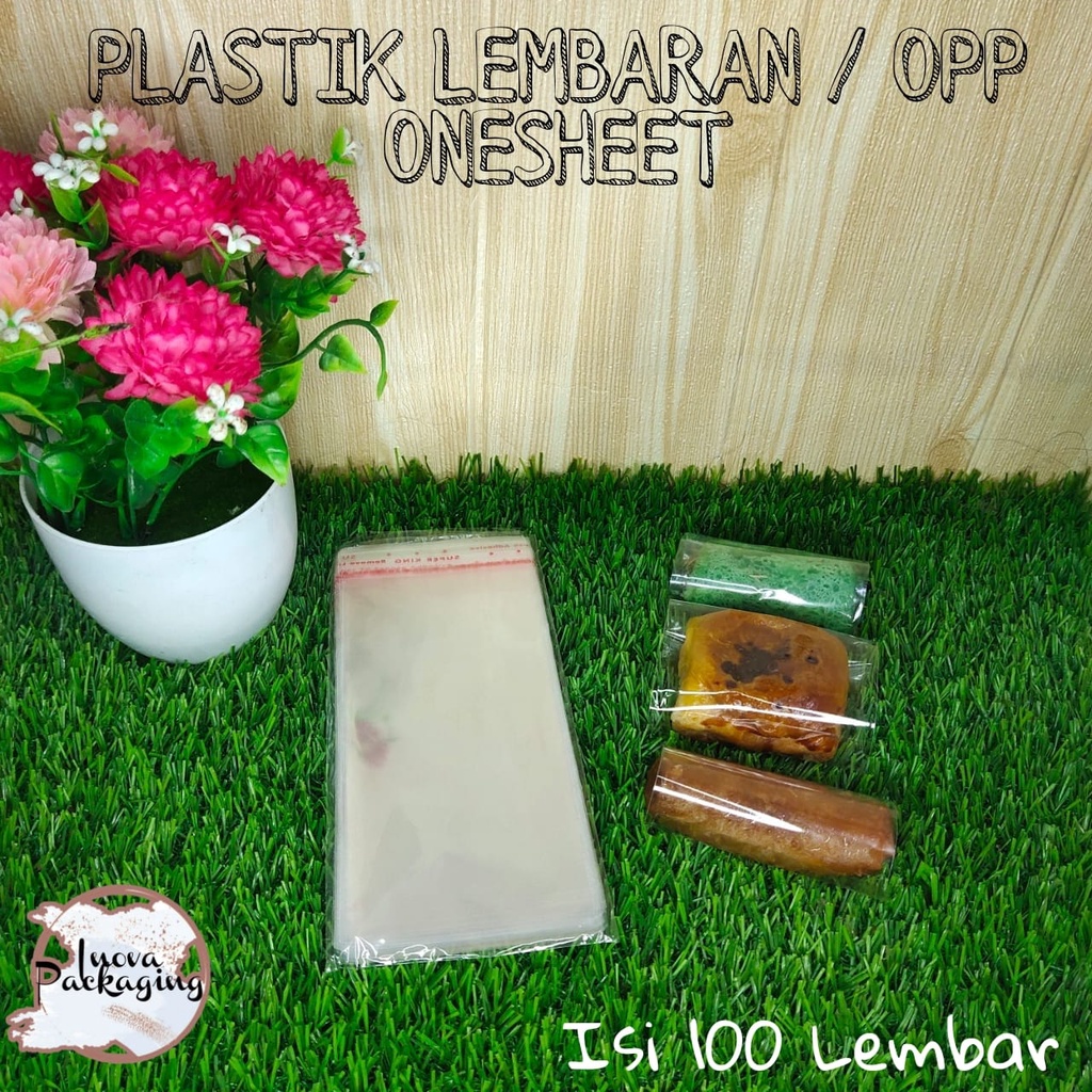 Jual Plastik OPP onesheet lembaran 7x18 cm 8x18 cm / Plastik kue basah ...
