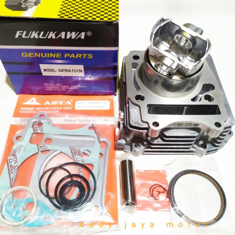 Jual BLOK SEHER SATRIA FU 150 KOMPLIT PLUS PAKINGTOP SET ASTA ORINGAL FUKUKAWA GENUINE PARTS ...