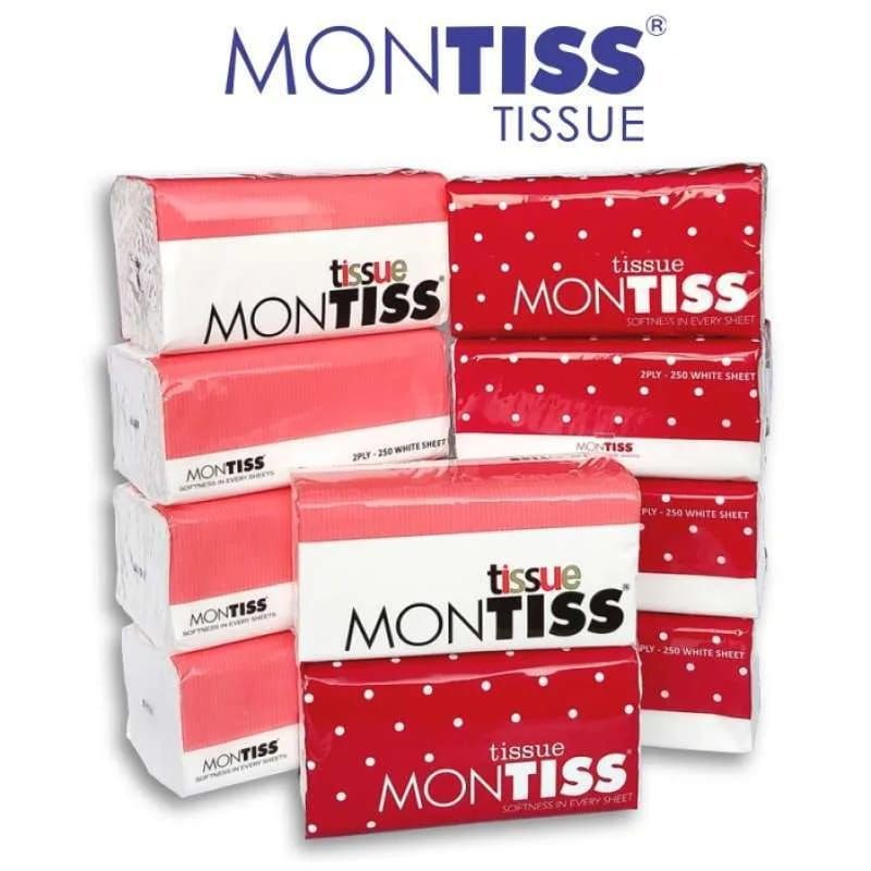 Jual Tissue Montiss 250 sheets 2ply | Montis Tisu Wajah / Facial 2 ply ...