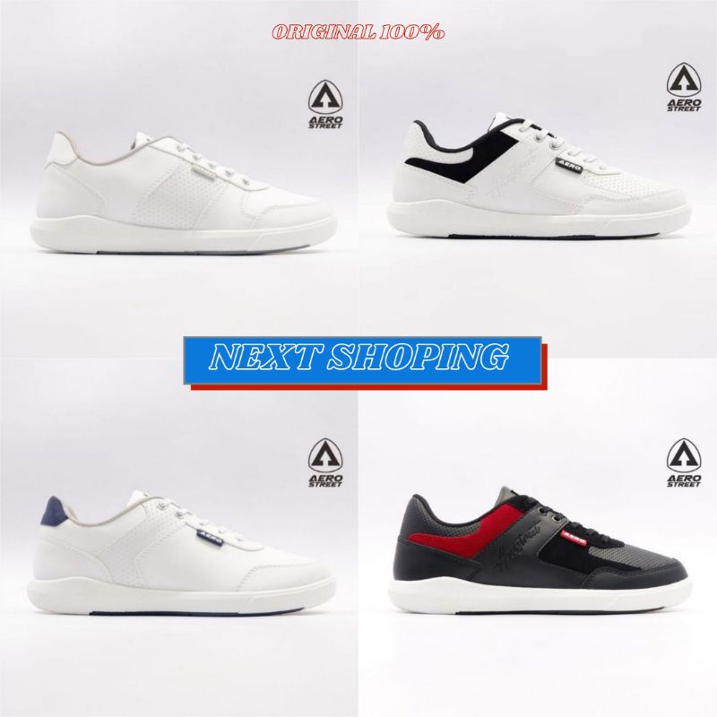 Jual Aerostreet SEPATU CASUAL WANITA PRIA UNISEX ELEGAN White Series ...