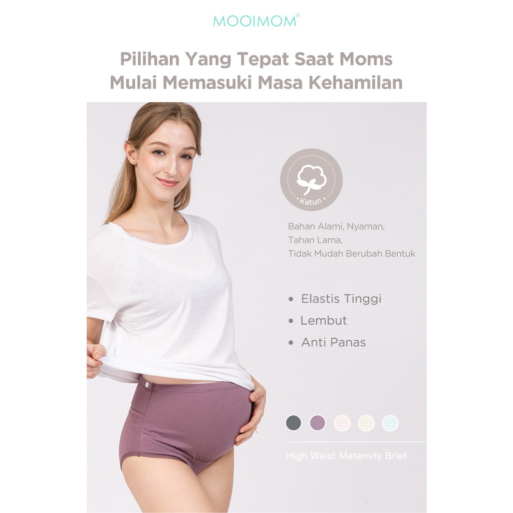 Jual Celana Dalam Hamil | MOOIMOM High Waist Maternity Briefs | Shopee Indonesia