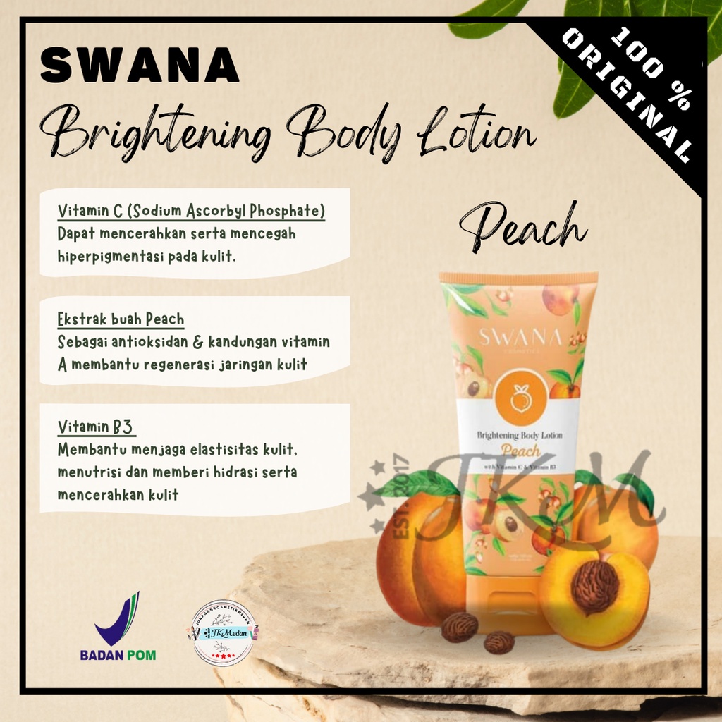 Jual SWANA LOTION Instant White Body Lotion SWANA LOTION PEACH LOTION ...