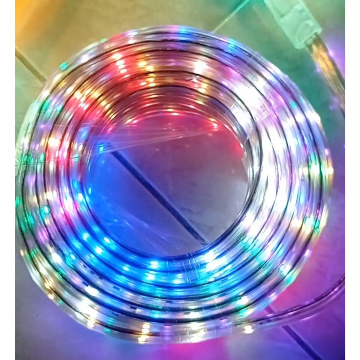 Jual lampu led strip rainbow 10 meter + adaptor tinggal pakai | Shopee ...