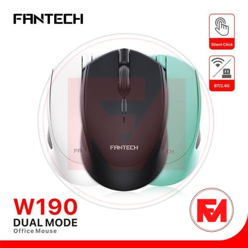 Jual Fantech Wireless Bluetooth Mouse W190 Dual Mode | GARANSI RESMI ...