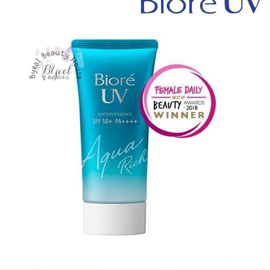 Jual Biore UV Aqua Rich Watery SPF50 50 gr - Sunscreen Model Baru ...