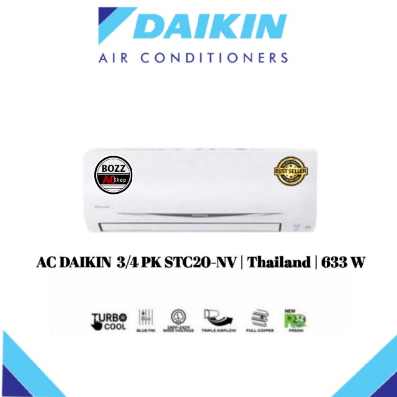Jual AC DAIKIN STC-20NV 3/4 PK (THAILAND) | Shopee Indonesia