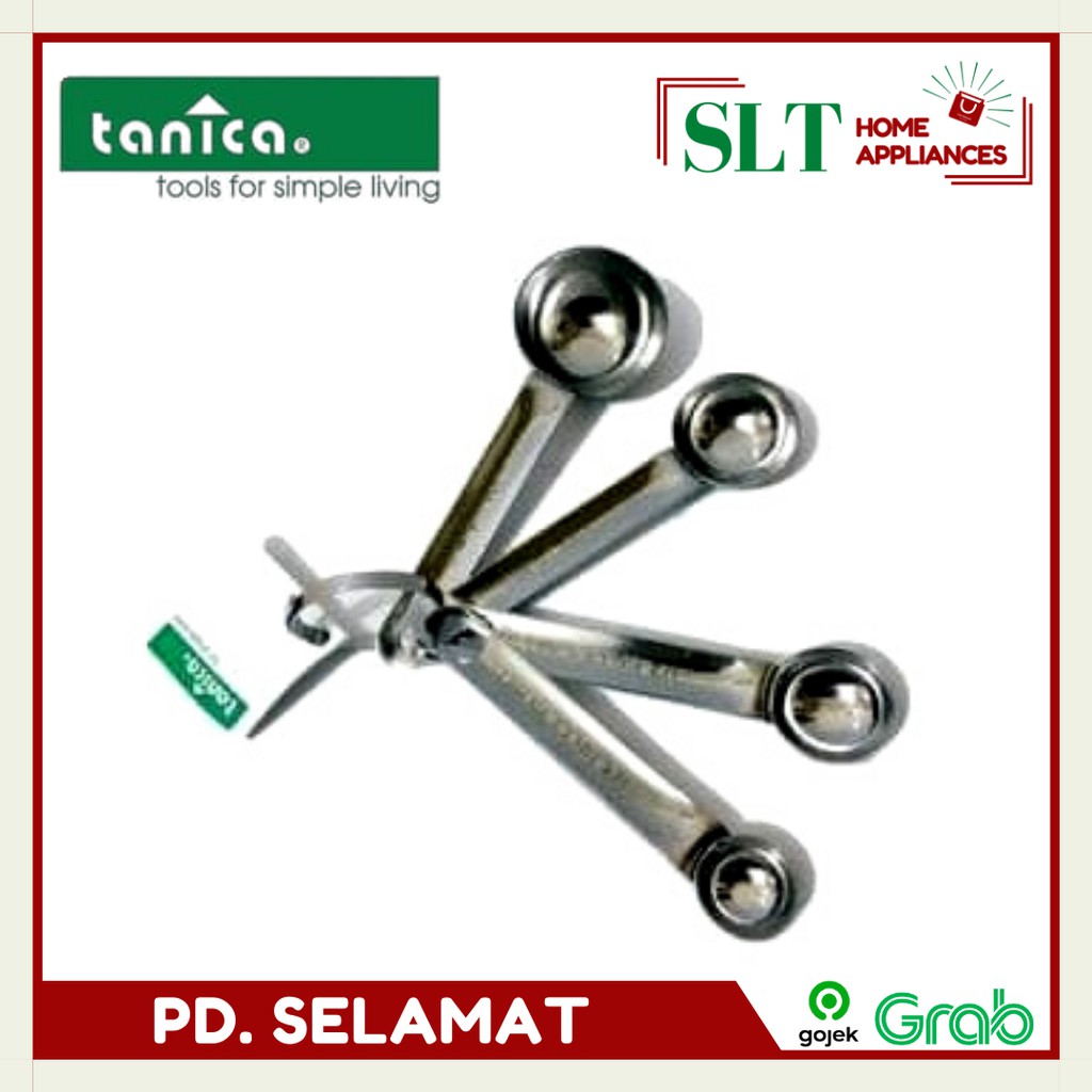 Jual Sendok Takaran M 4 Tanica Measuring Spoons Set | Shopee Indonesia