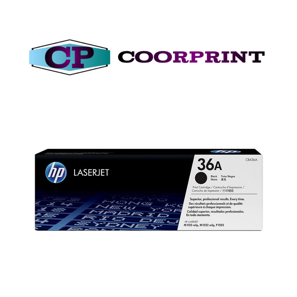 Jual HP 36A Black Original Laserjet Toner Cartridge {CB436A} | Shopee ...
