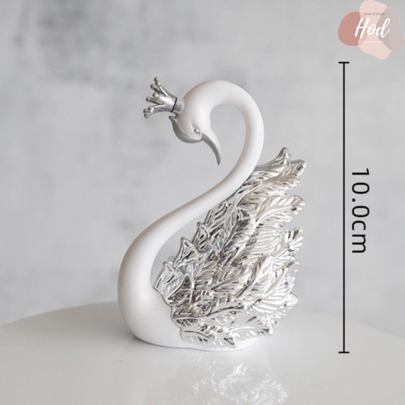 Jual Topper Swan Gold Silver With Crown Hiasan Kue Birthday Cake ...