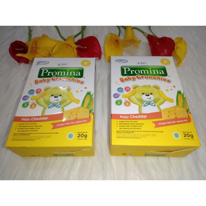 Jual Promina Baby Crunchies rasa Keju Cheddar 20g (2 packs x 10g ...