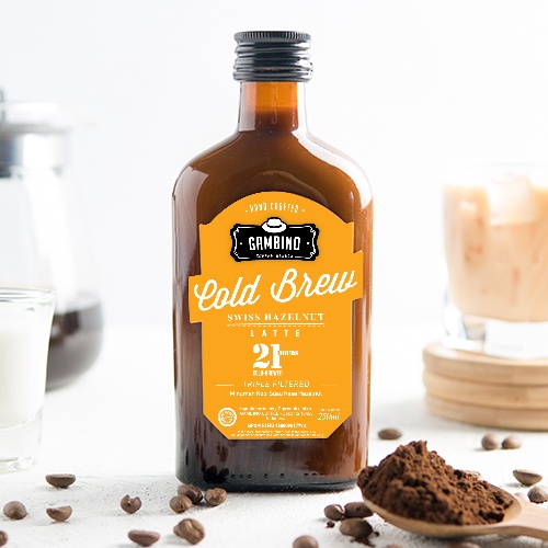 Jual Gambino Coffee Cold Brew Swiss Hazelnut Latte | Shopee Indonesia