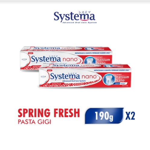 Jual Systema Pasta Gigi Spring Fresh Tube 190 gr x2 | Shopee Indonesia