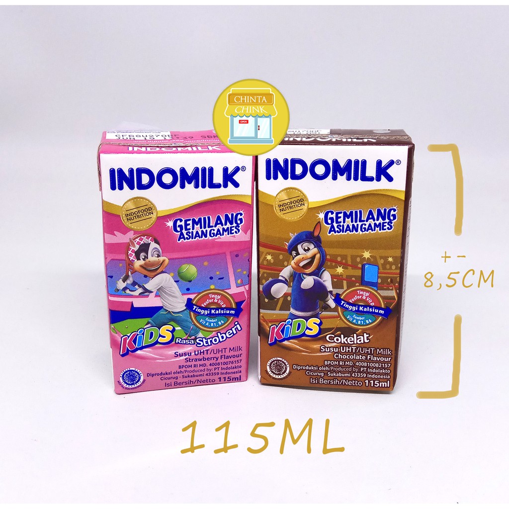 Jual Susu Indomilk Kids UHT Kotak Rasa Coklat & Strawberry Isi 115ml | Shopee Indonesia