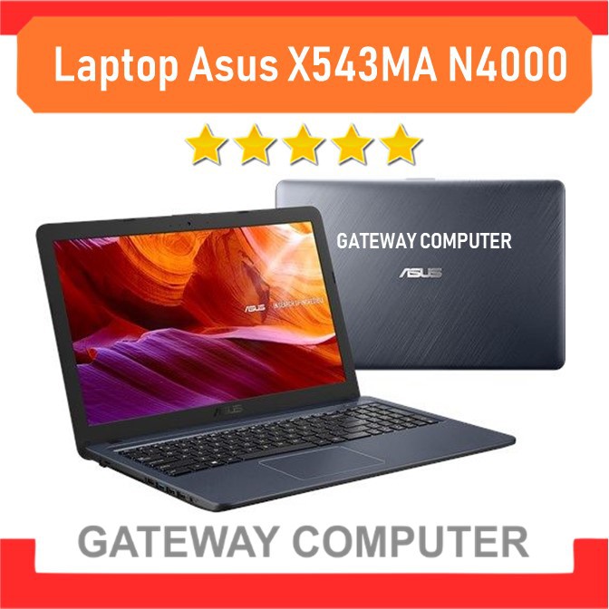 Jual Laptop Asus X543ma Celeron N4000 Ram 4gb Hdd 500gb Win 10 15 6 Hd