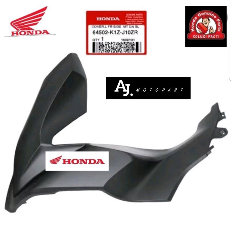 Jual 64502-K1Z-J10ZR Sayap Pcx 160 warna hitam doff asli honda | Shopee ...