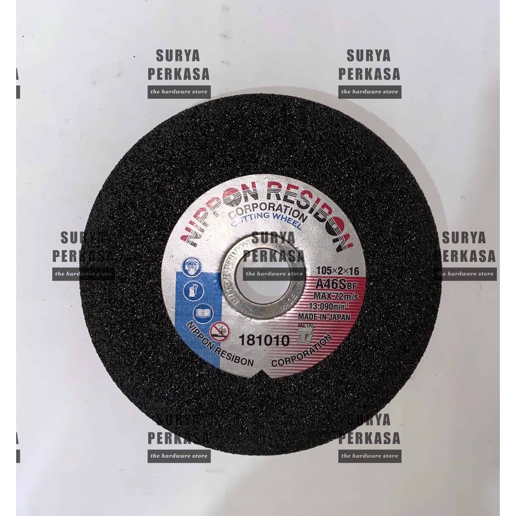 Jual MATA BATU POTONG GERINDA / GURINDA NIPPON RESIBON 4"X1,6MM A46SBF ...