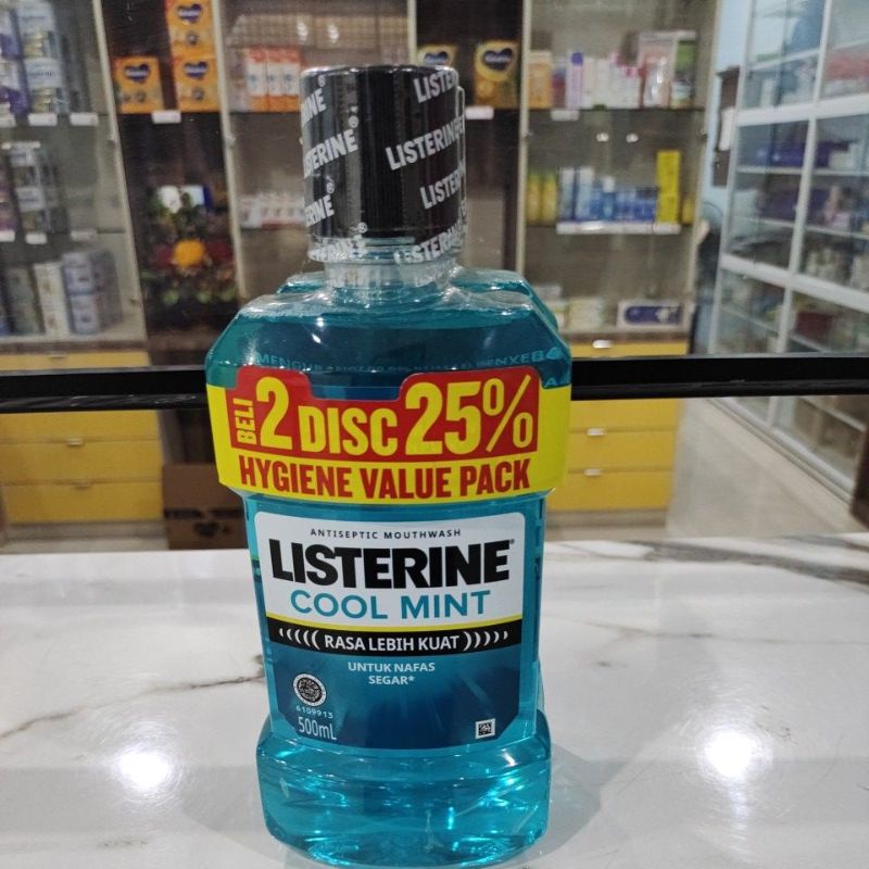 Jual LISTERINE COOL MINT 500ml Hygiene Value Pack (Beli ke2 Disc 25% ...