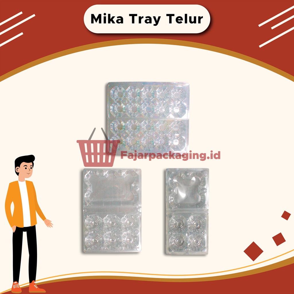 Jual Mika Tray Telur Sekat 6 Packaging Telur Kotak Telur Penyimpanan ...