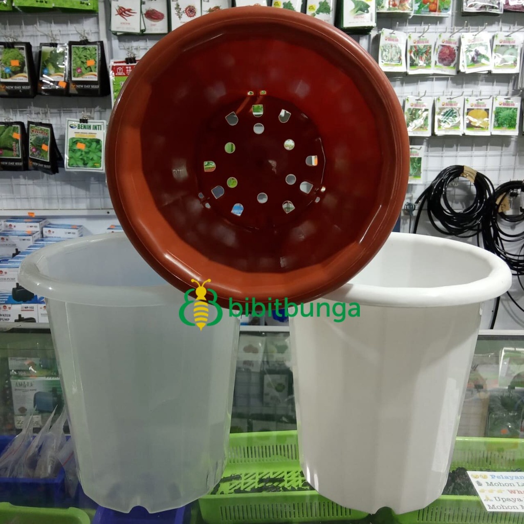 Jual Pot Bunga Tanaman Tinggi Stevia 18cm 18 cm Plastik Sedang Tirus ...