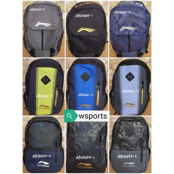 Jual Tas Ransel Backpack LiNing ABSR 439 441 443 Original ABSR439 ...