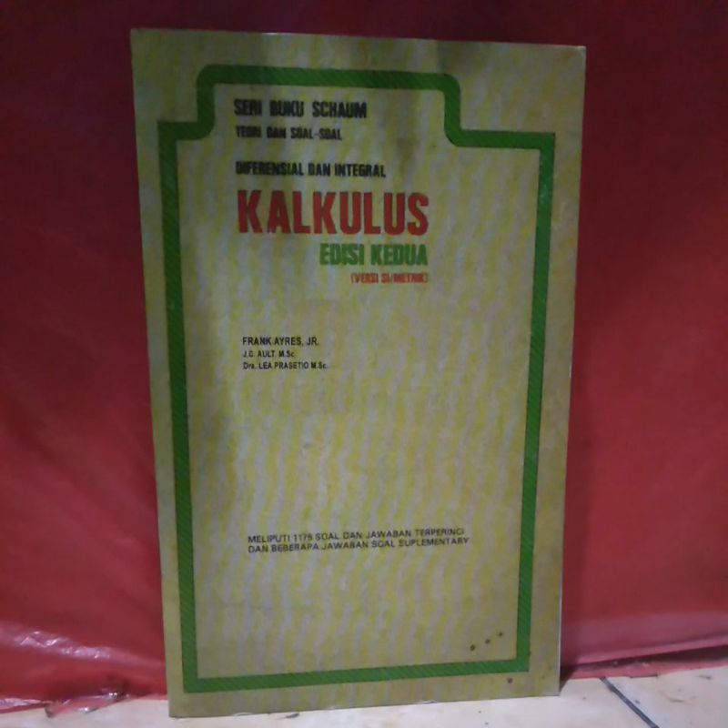 Jual seri buku schaum teori dan soal - soal diferensial dan integral ...