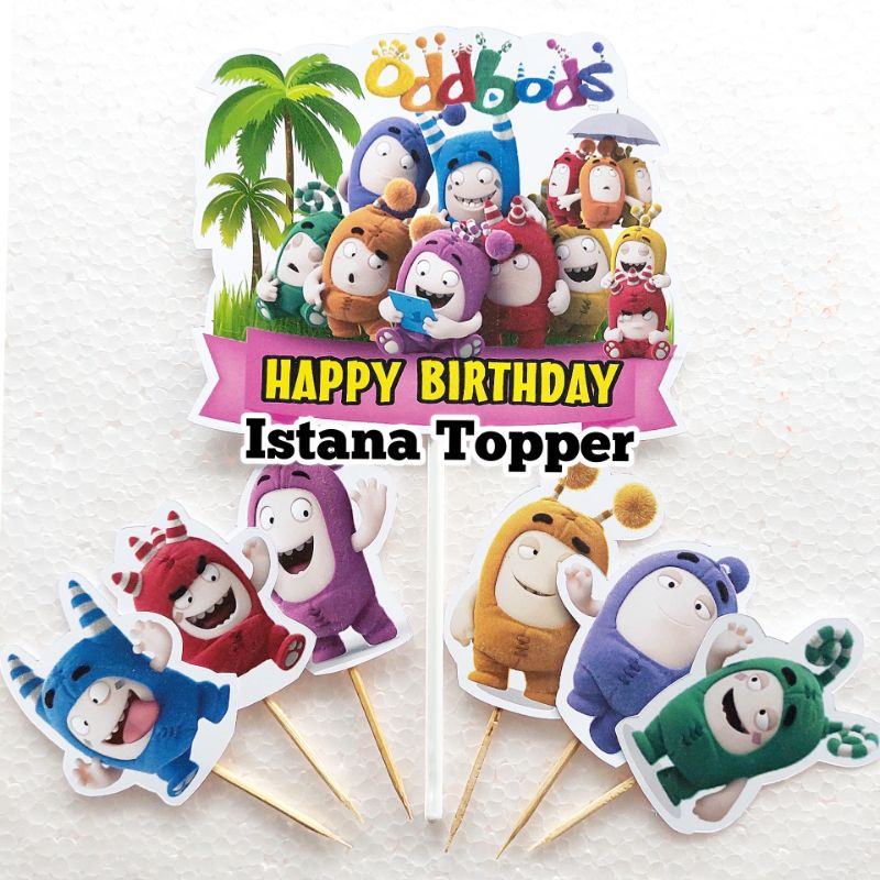 Jual Topper Cake Ultah Tema Roblox, Among Us, Coco Melon, Odd Bods ...