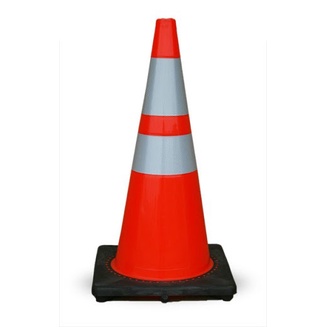 Jual TRAFFIC CONE BASE HITAM 75CM RUBBER SAFETY CONE RAMBU LALU LINTAS ...