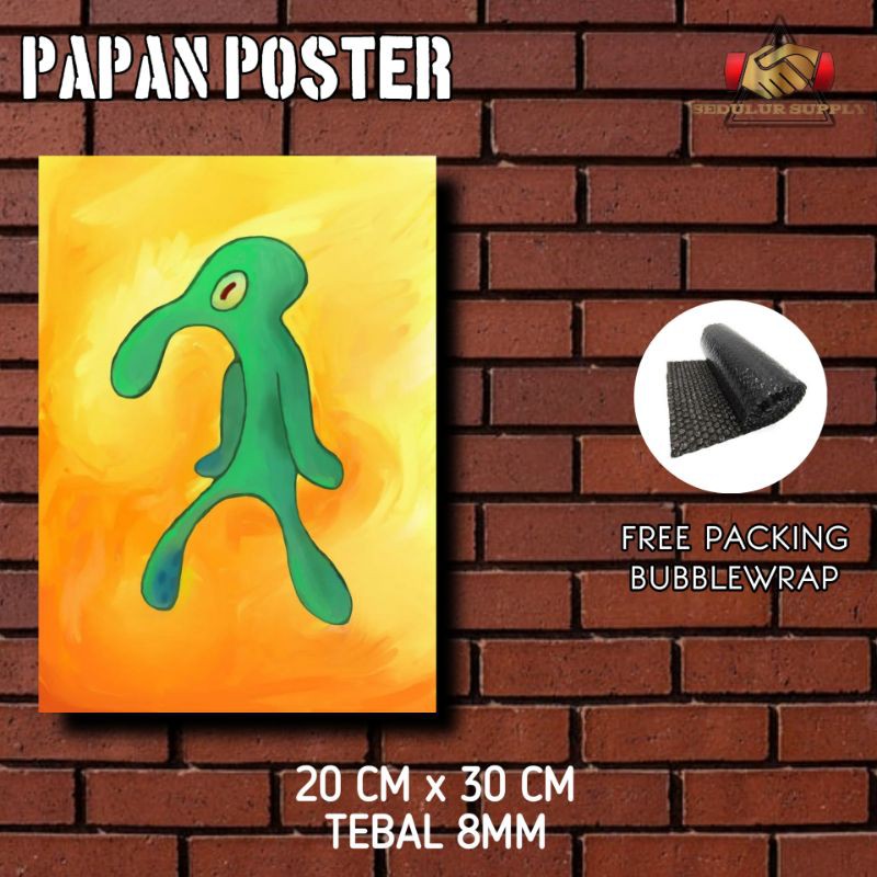 Jual WALL DECOR MAHAKARYA SQUIDWARD / PAPAN POSTER / HIASAN DINDING ...