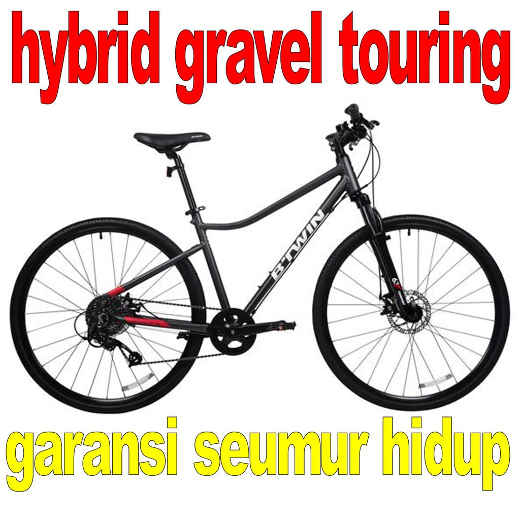 Jual sepeda gravel roadbike hybrid touring road bike flat bar flatbar ...