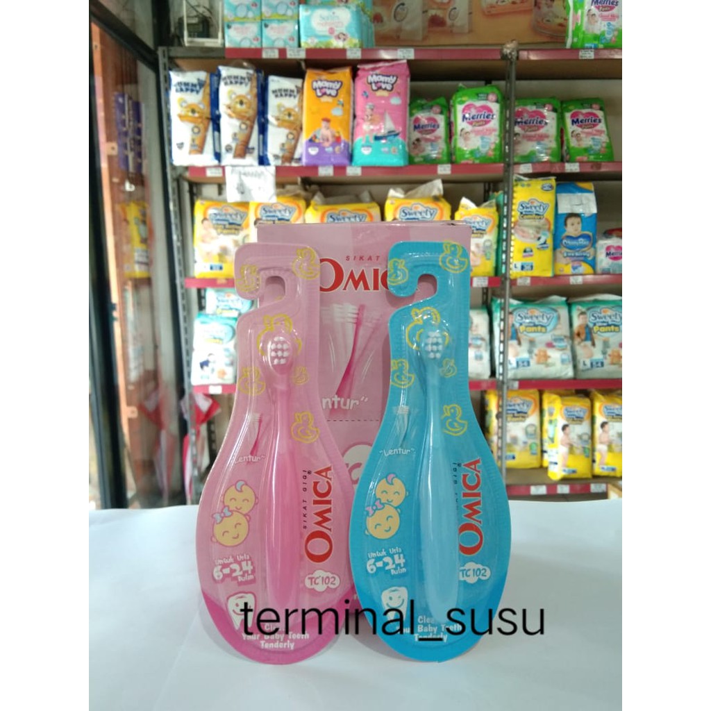 Jual Sikat gigi Omica baby 6 - 24 bulan (warna random) | Shopee Indonesia