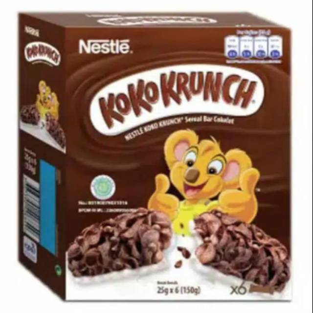 Jual Nestle Koko Krunch Sereal Bar Cokelat 25gr 1 kotak isi 6 | Shopee ...