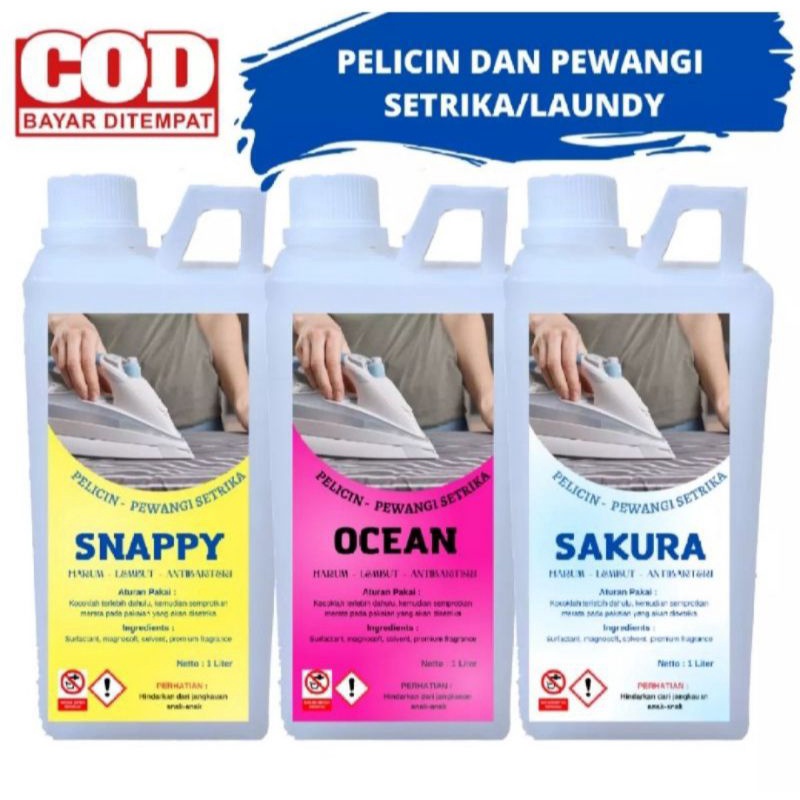 Jual PROMO PARFUM LAUNDRY ANTI BAKTERI DAN PELICIN SETRIKA 1 LITER ...