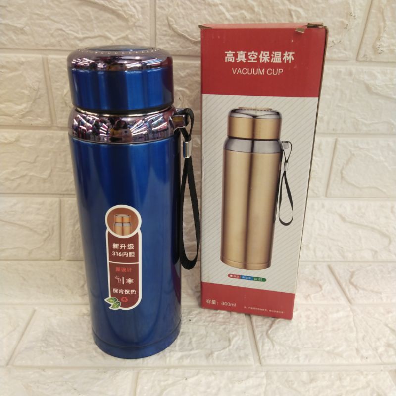 Jual Termos stainless steel 800ml -1000ml// termos air panas Vacuum cup ...