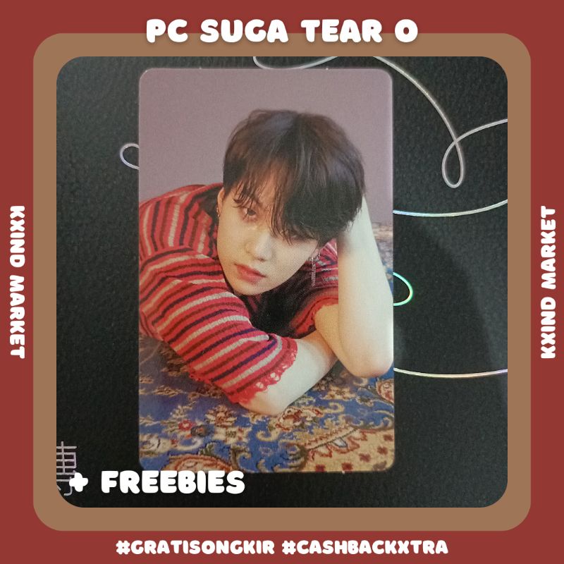 Jual Photocard Suga Album BTS Tear O / PC min yoongi JK Tae v Jungkook jin / album tear y o u r ...