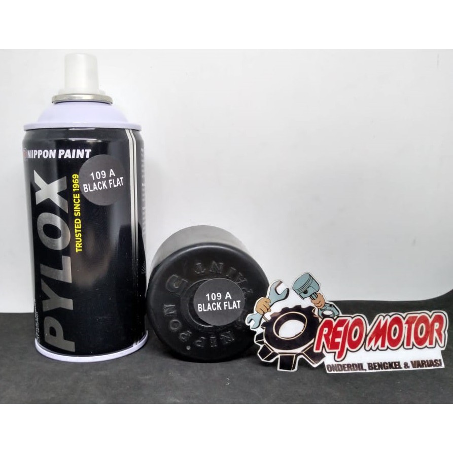 Jual Pylox Pilox Primer Atau Cat Semprot Nipon Paint Pilok 109A Black Flat Original Nippon Paint ...