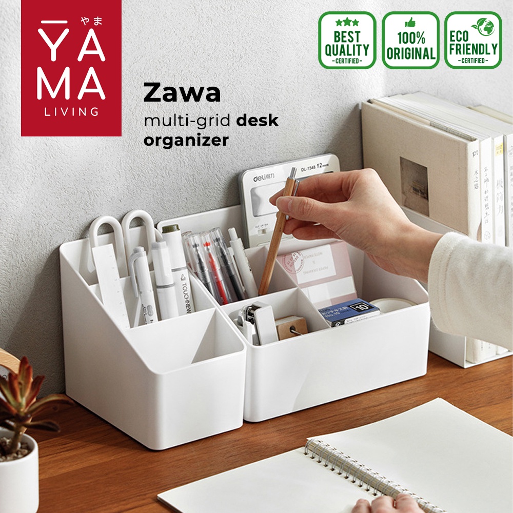 Jual YAMA ZAWA Desk Organizer Storage Meja Stationery Rak Alat Tulis ...