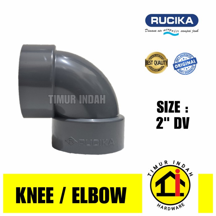 Jual Elbow 2" / Knee 2" DV - RUCIKA | Shopee Indonesia
