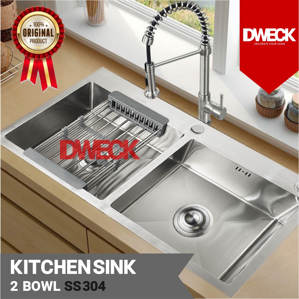 Jual DWECK - Stainless Steel Kitchen Sink Bak Cuci Piring Wastafel ...