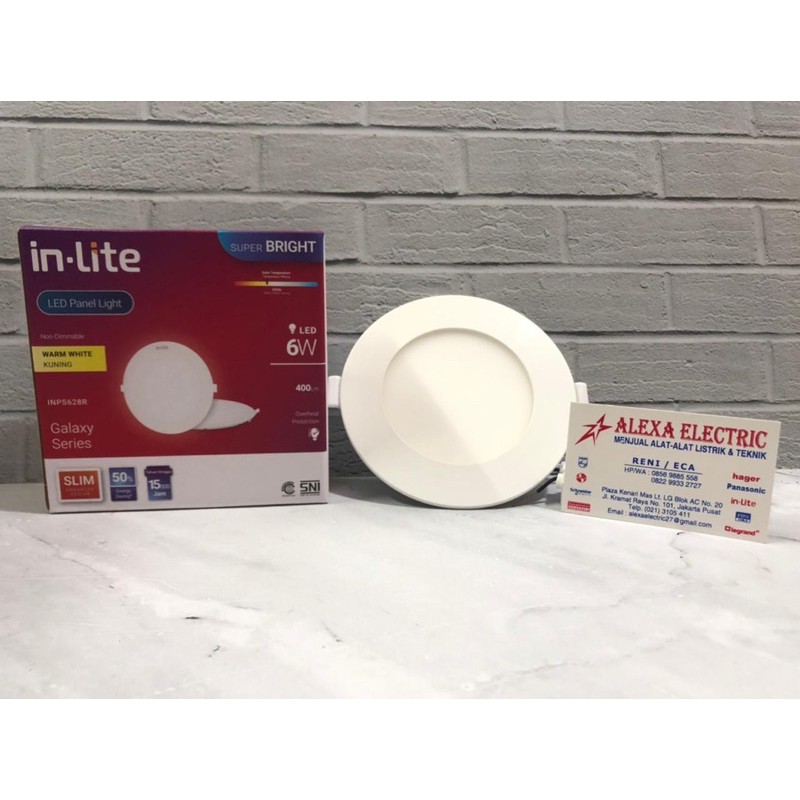 Jual Lampu Led panel Inbow bulat INPS628R tanam plafon 6w 6 w 6 watt ...