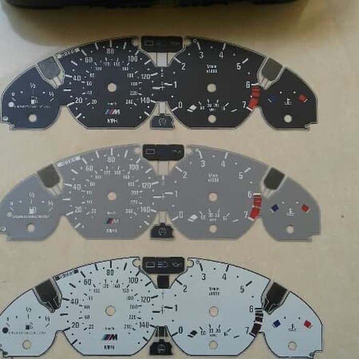 Jual e46 e36 gauge face bmw m3 mtech m tech speedometer instrument ...