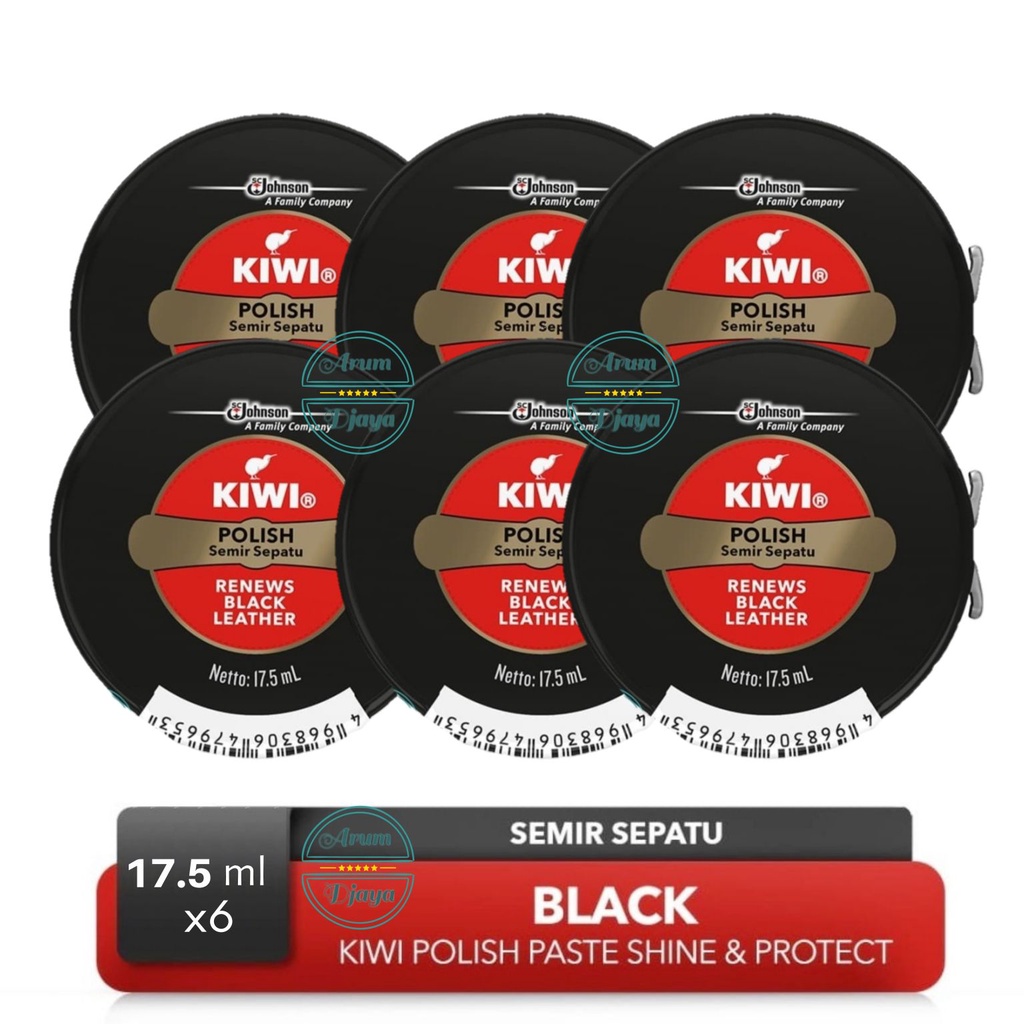Jual Kiwi Paste SP Shoe Polish Black 17.5mL Kiwi Semir Sepatu Hitam 6x | Shopee Indonesia