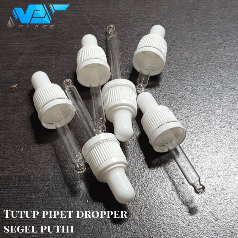 Jual tutup botol pipet segel putih / tutup botol serum / tutup dropper ...