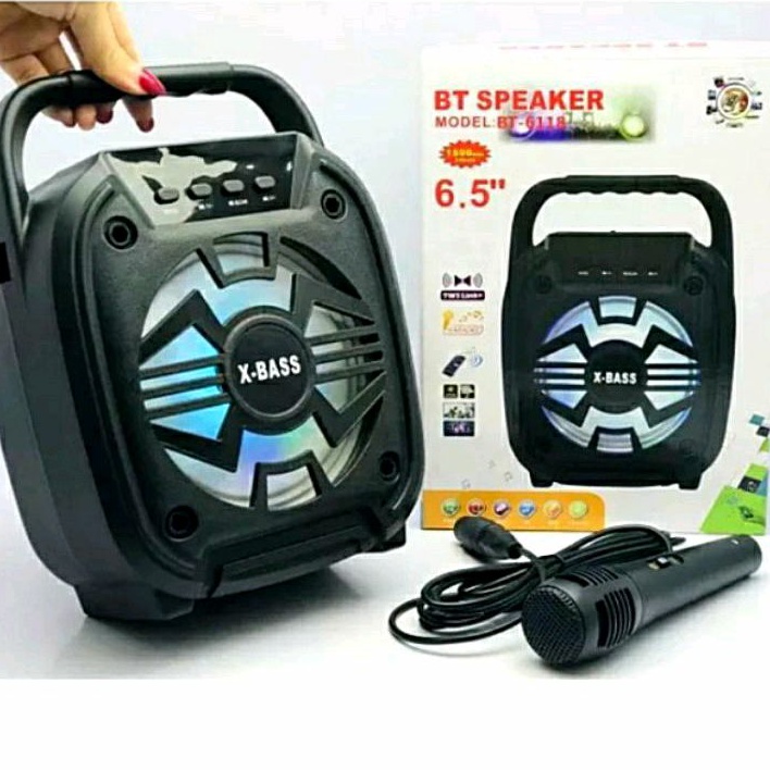 Jual Musik Box Bluetooth Karaoke XBass 6118 Full Bass | Shopee Indonesia
