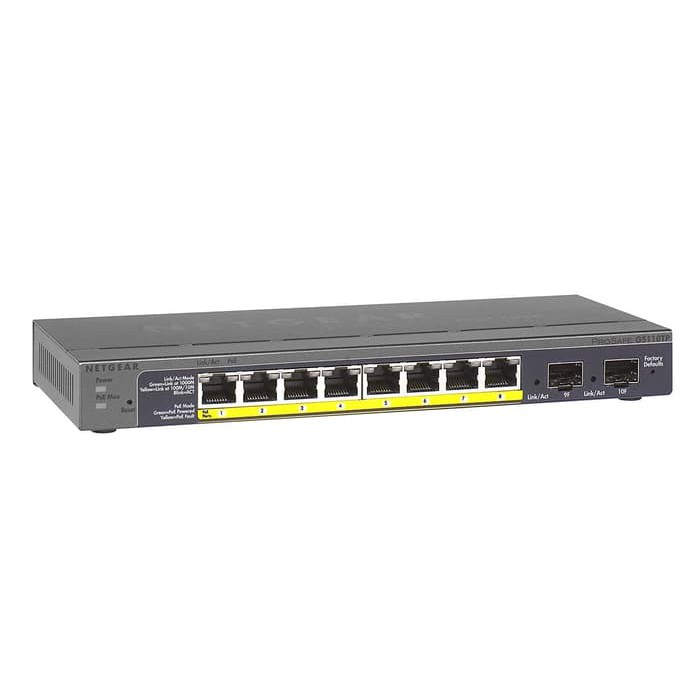 Jual Netgear ProSAFE 8-Port Gigabit POE Smart Switch with 2 Gigabit ...