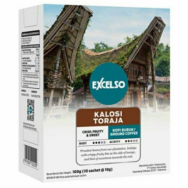 Jual Coffee Excelso Kalosi Toraja 100gr (10 sachet @10gr) Box | Shopee ...